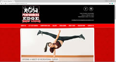 Dance school website design portfolio